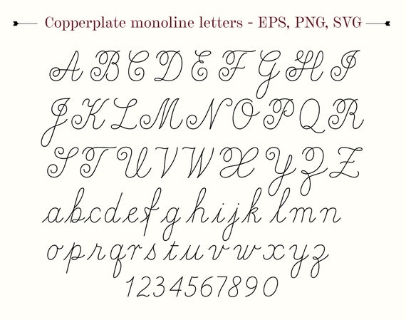 Cursive Letters Alphabet Uppercase And Lowercase