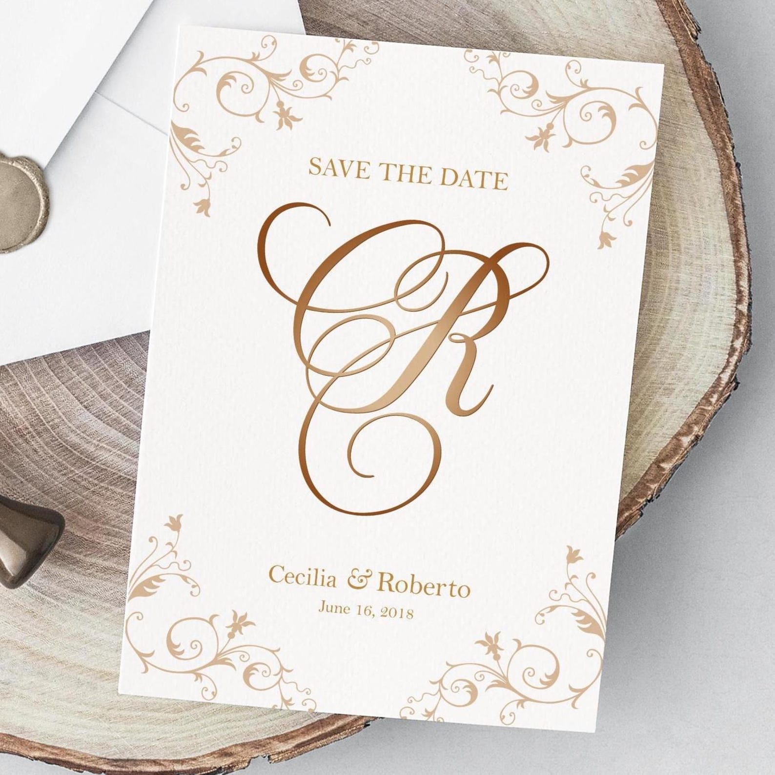 Custom Wedding Monogram Personalized Wedding Logo Initials Monogram 2 ...