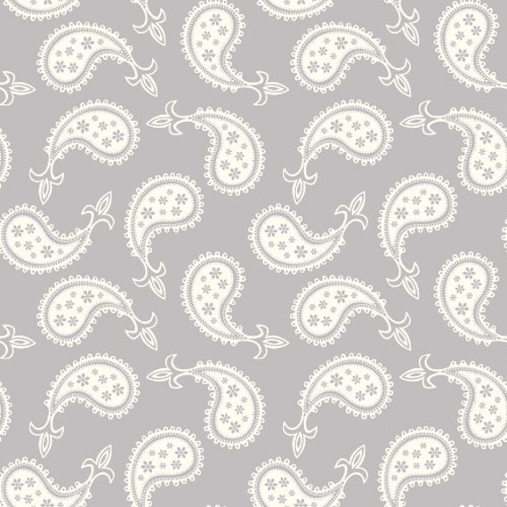 Grey Paisley Wallpaper