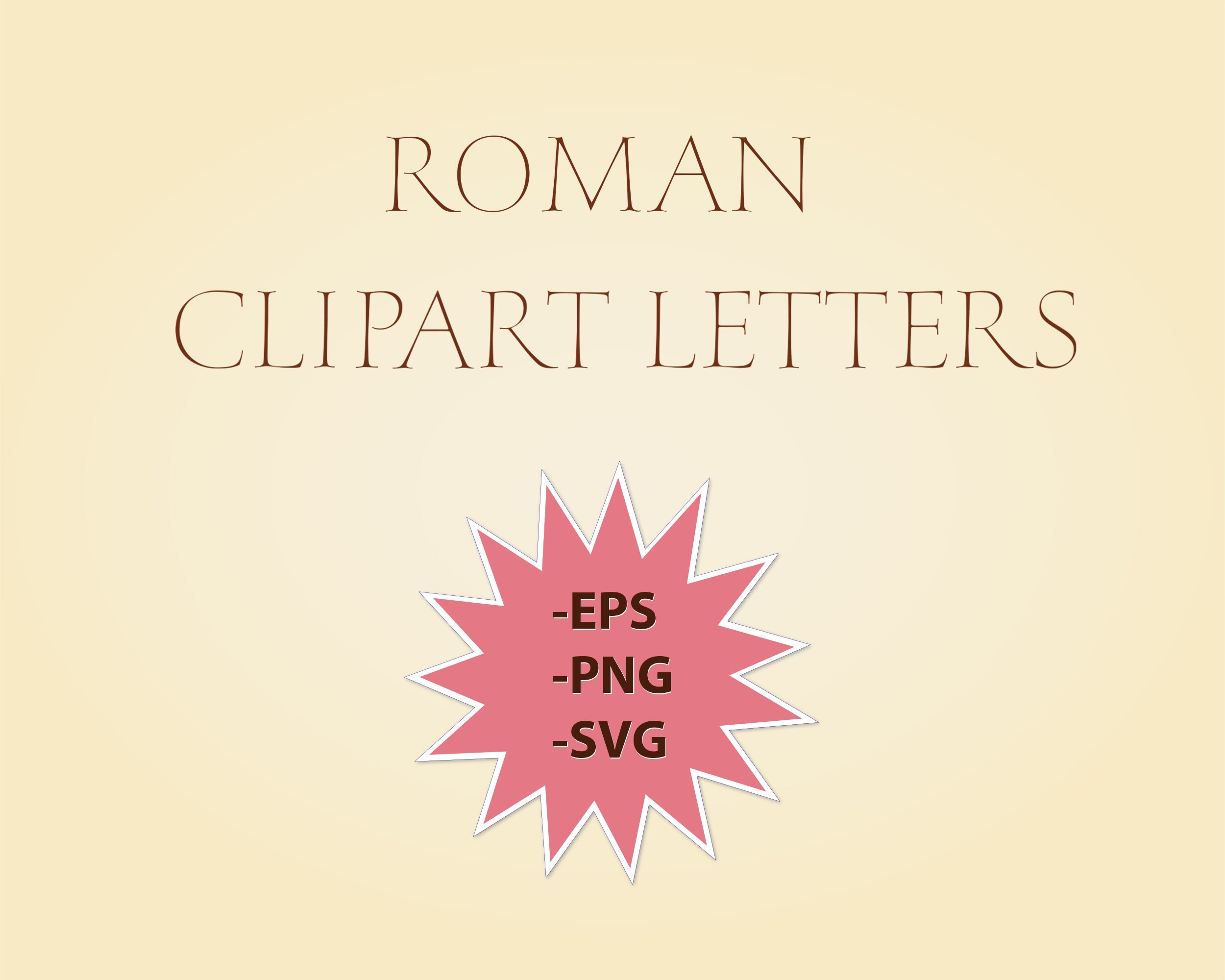 Clipart Alphabet Roman Capital Letters Elegant Thin Serif Alphabet ...