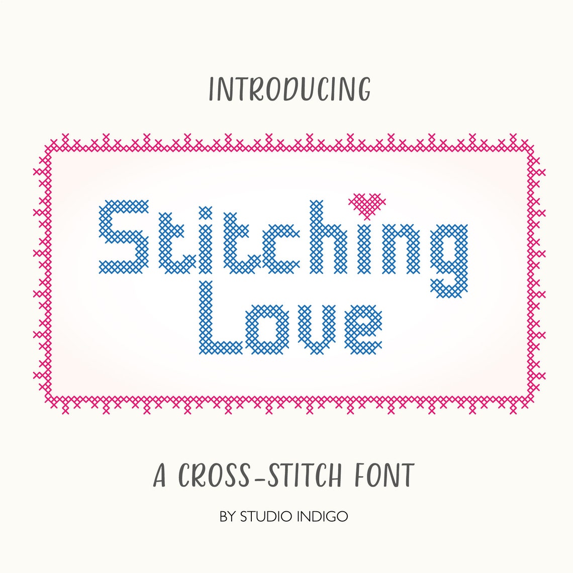 Cross Stitch Font Embroidery Font Sans Serif Font Craft Font Stitching ...