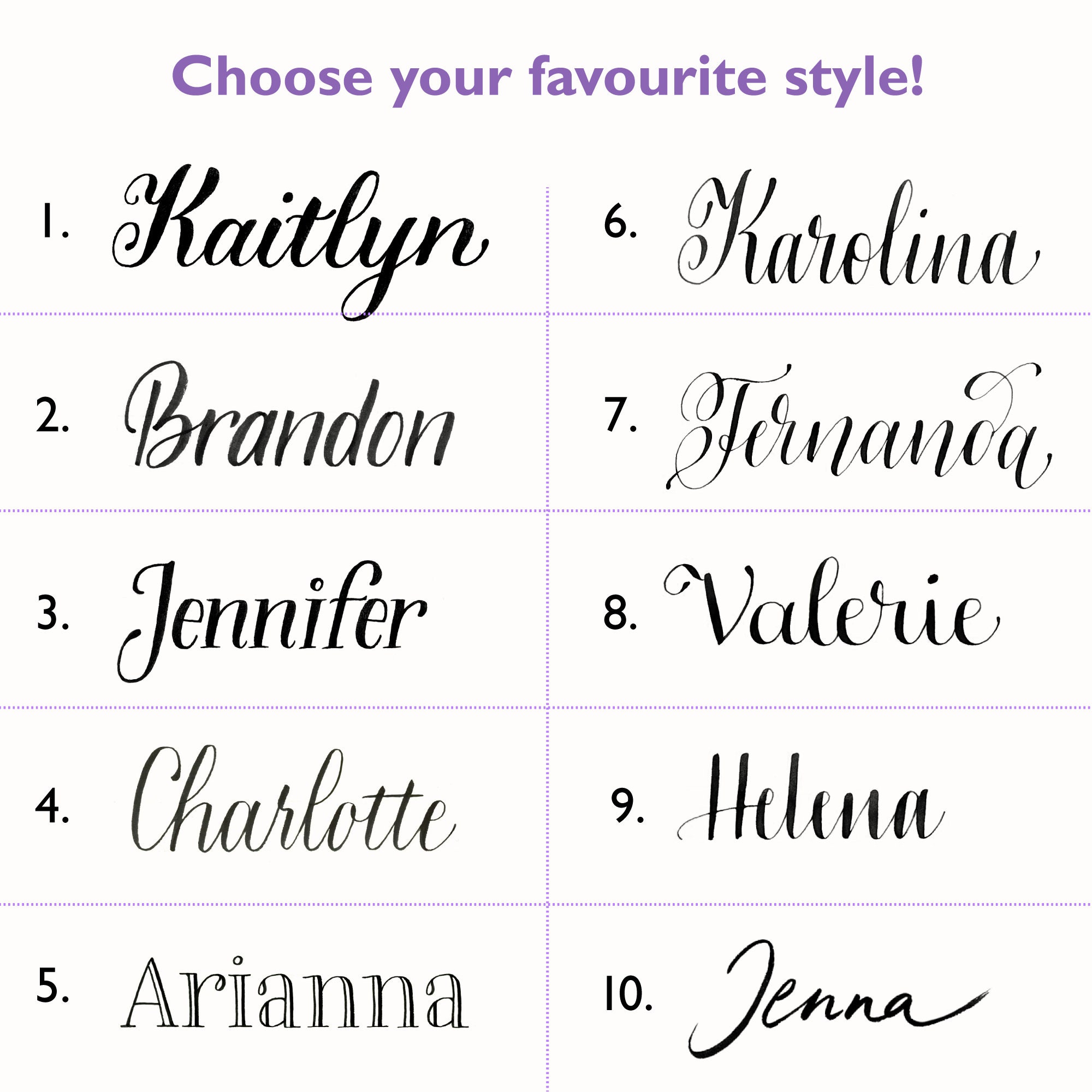 Personalized Name Logo Customized Handlettered Digital Calligraphy Name ...