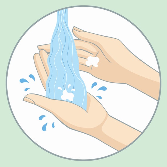 Washing Hands Clipart Vector Illustration Showing 2 Hands | Etsy