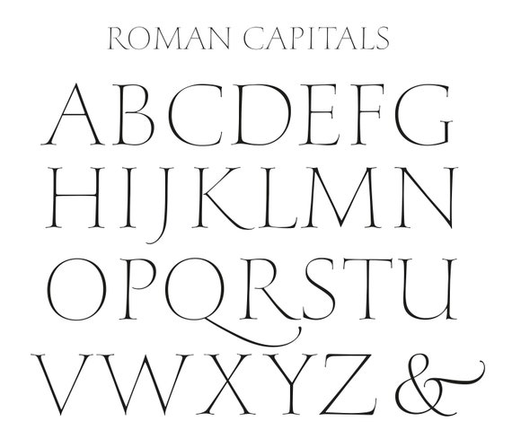 Roman Calligraphy Alphabets