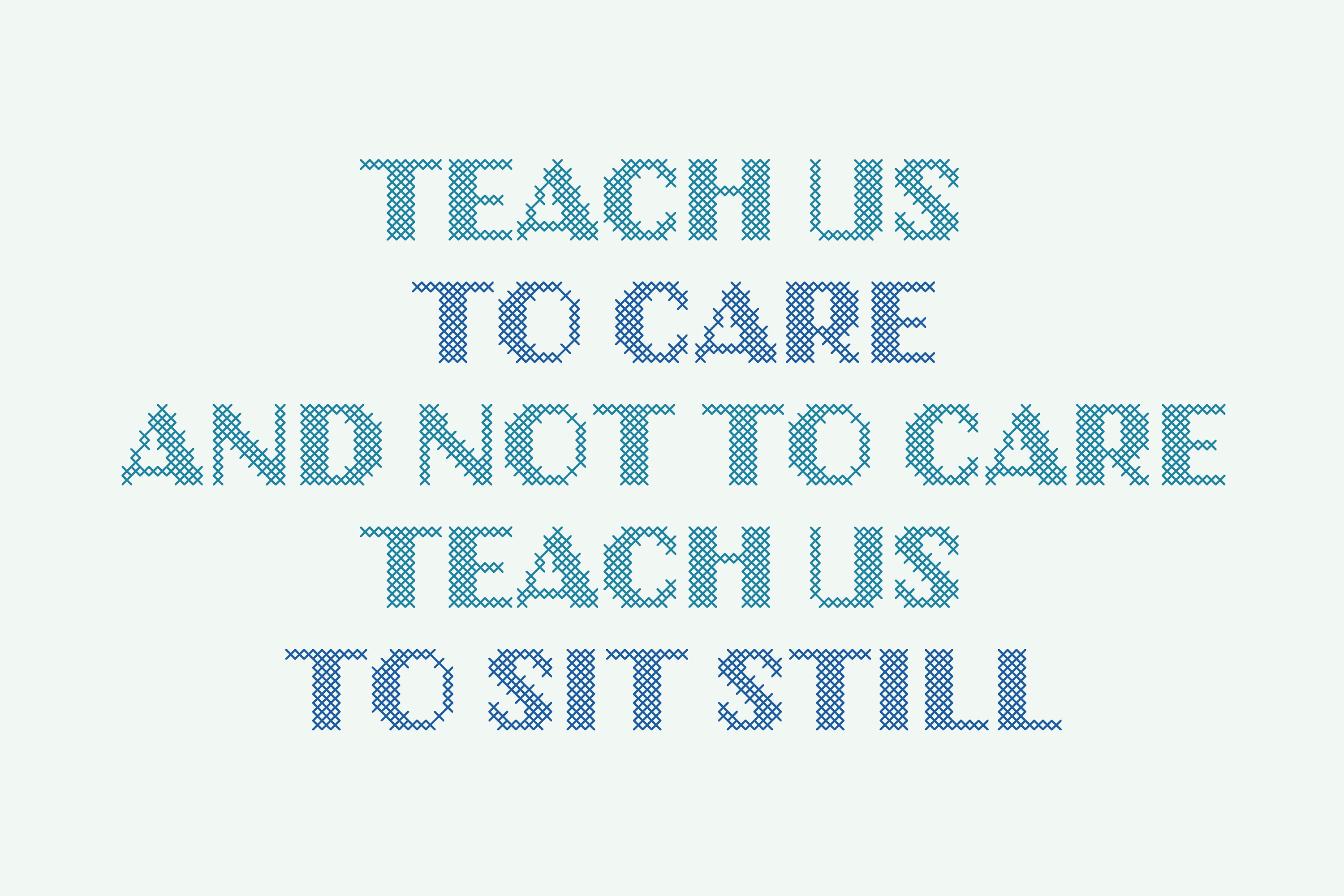 Cross Stitch Font Needlepoint Font Sans Serif Font Craft Font Stitching Font Otf Ttf Bold