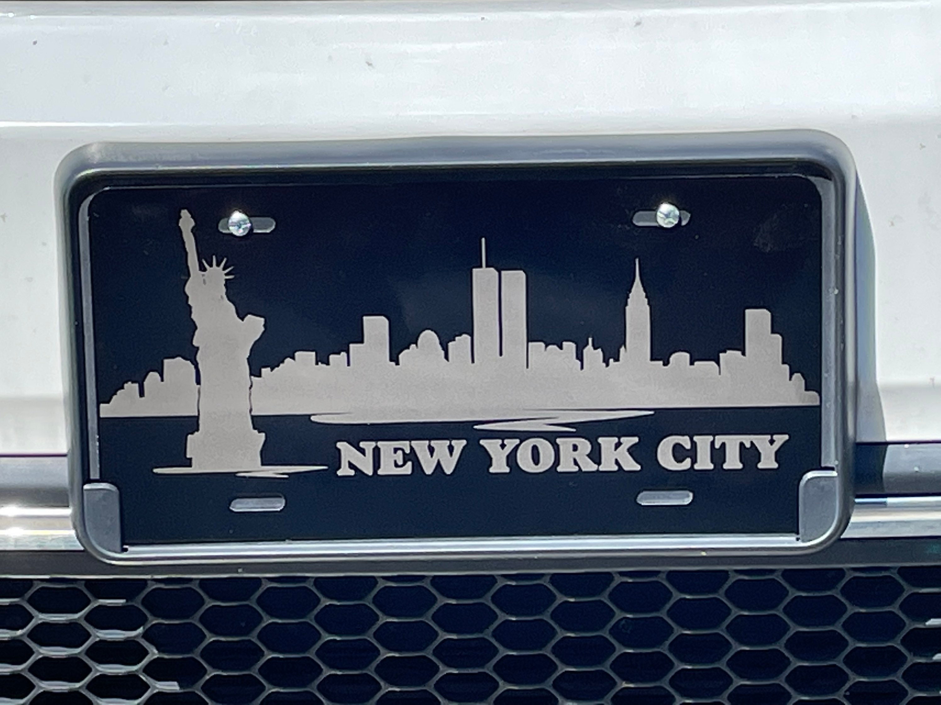 Lasered Engraved NYC License Plate - Etsy