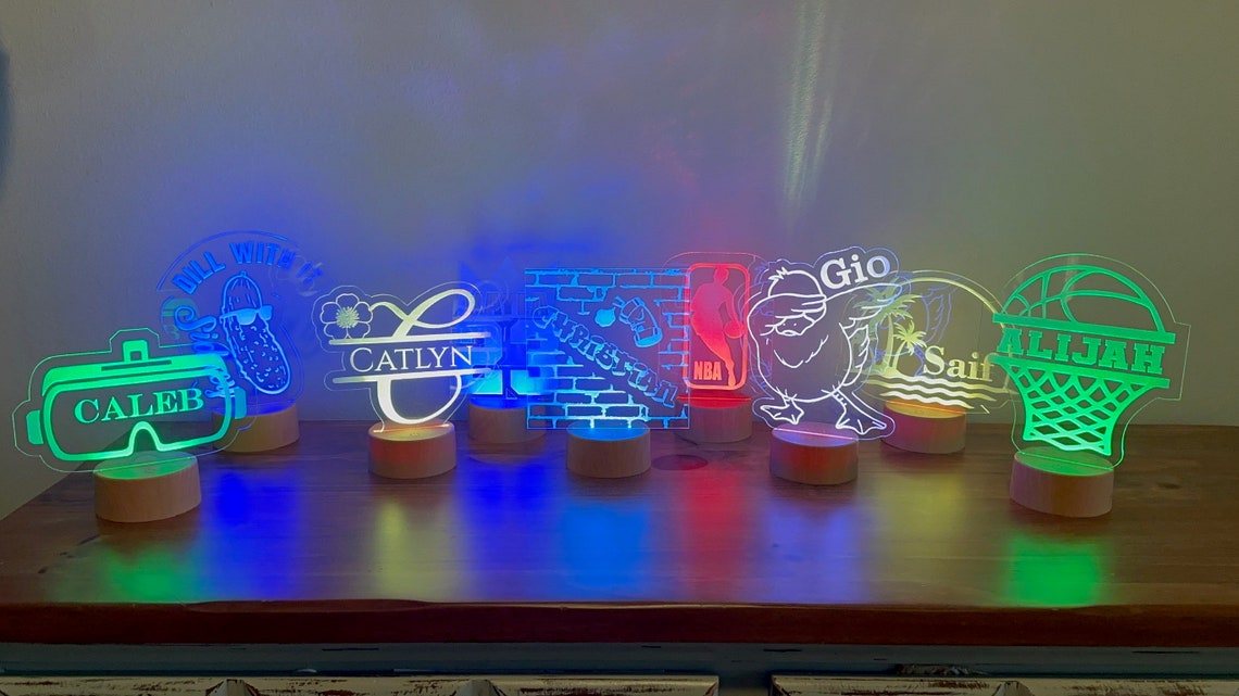 Custom Acrylic LED Signs Custom LED Night Light LED Night Light Light ...