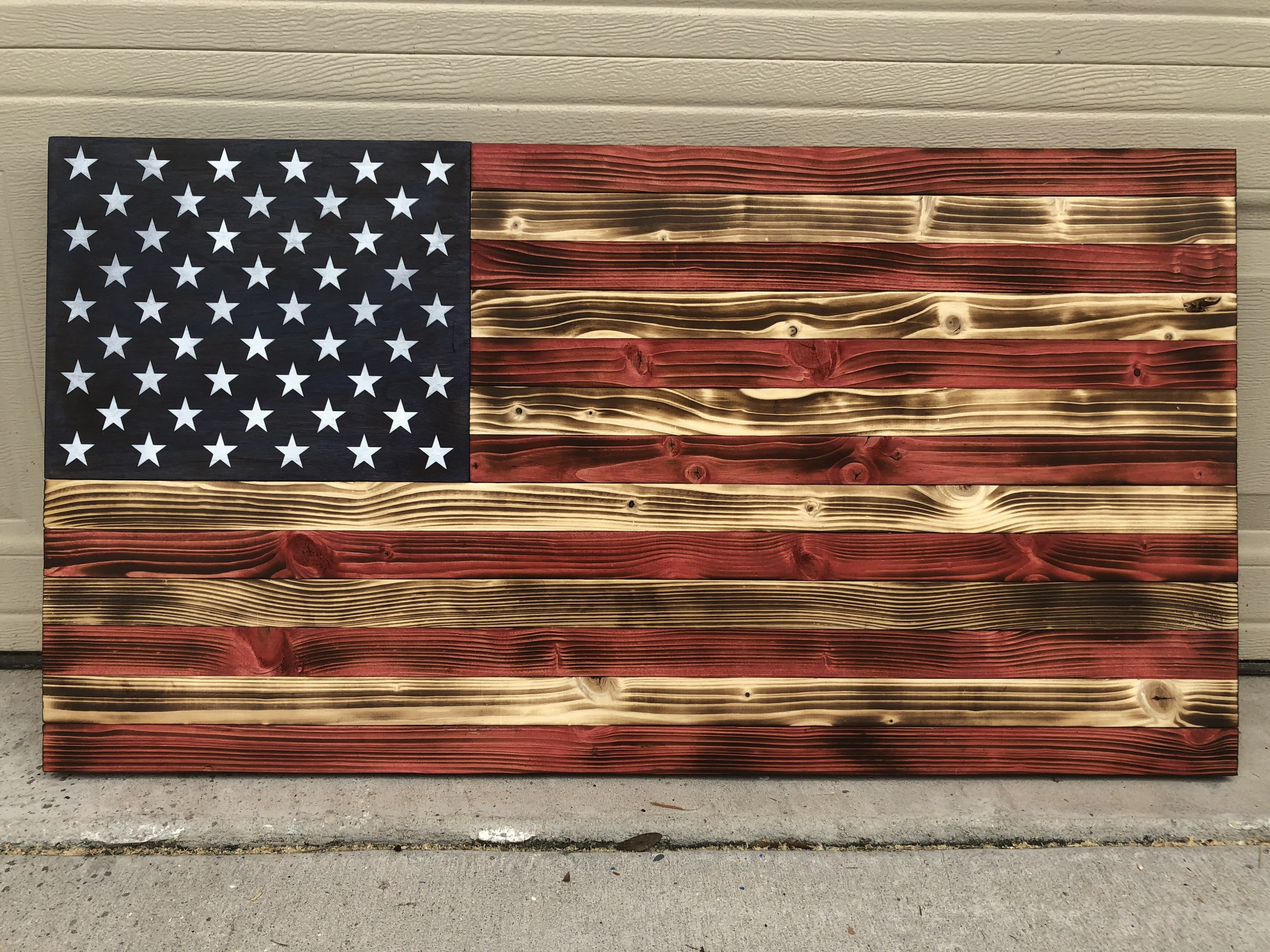 Custom Rustic American Flag - Etsy
