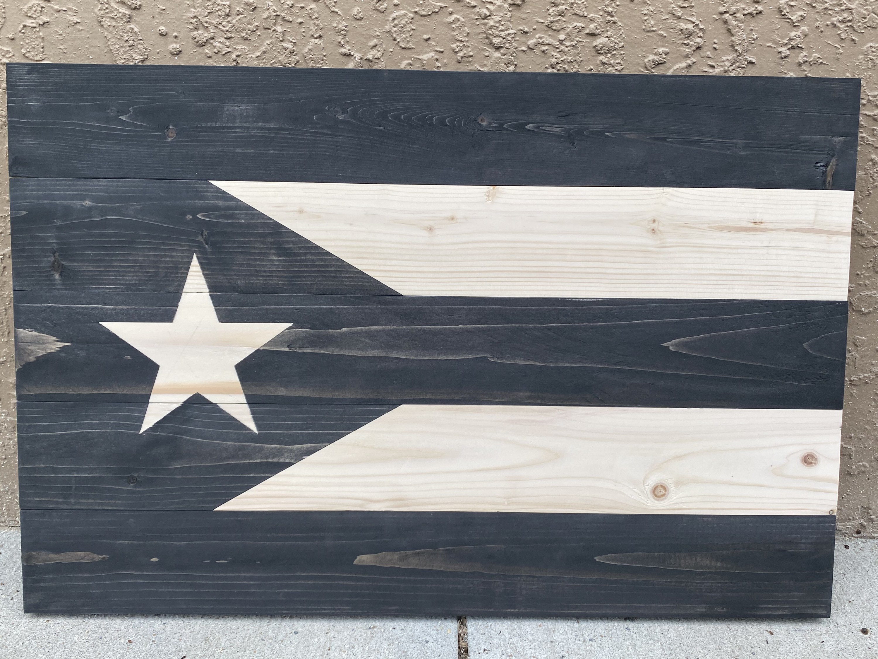 Puerto Rico Flag, Custom Flag, Custom Puerto Rico Flag, Rustic PR Flag ...