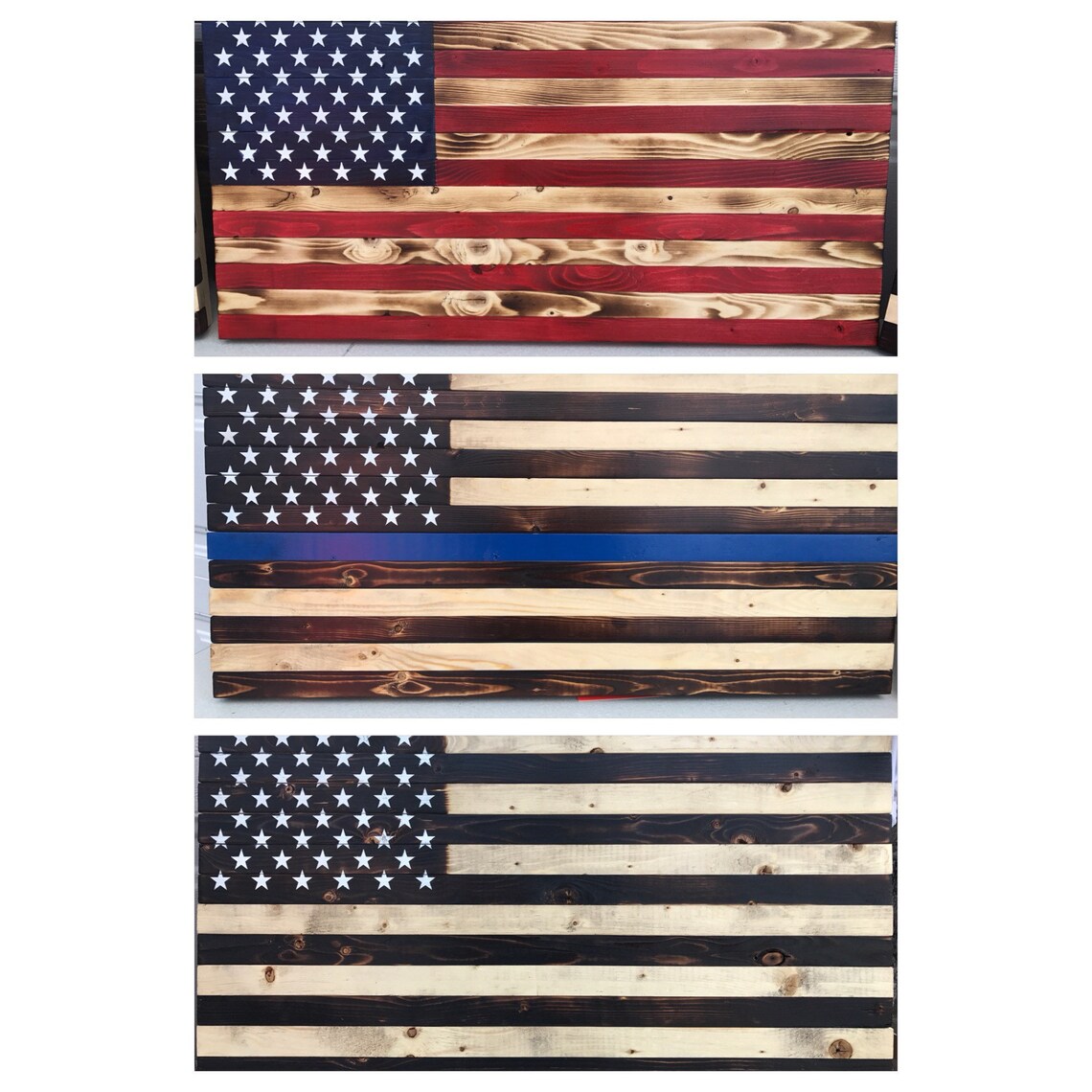 Custom Rustic American Flag - Etsy