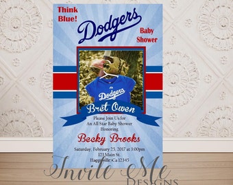 Dodgers invitations | Etsy
