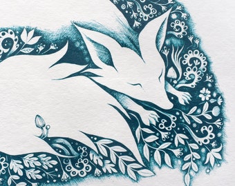 Ink Drawing Print | Etsy