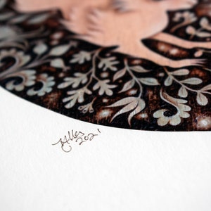 Hare and Moon Pyrography Wall Hanging Print. Wood Burning, Hare ...