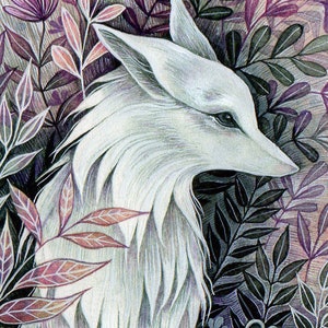 Fox/wolf Fine Art Print of Watercolour - Etsy