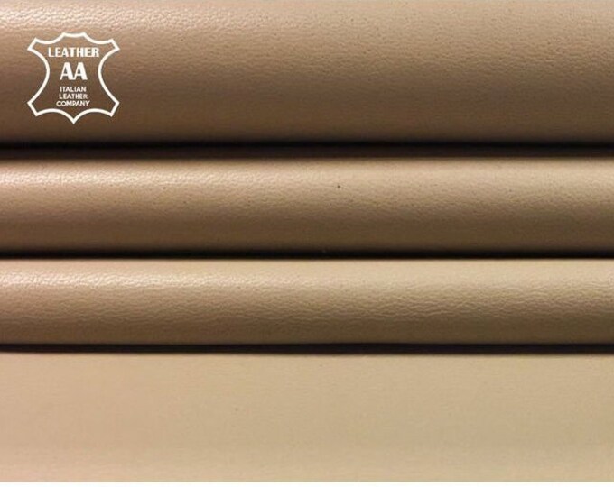 BEIGE leather fabric Genuine sheep leather sheets Light Sand | Etsy