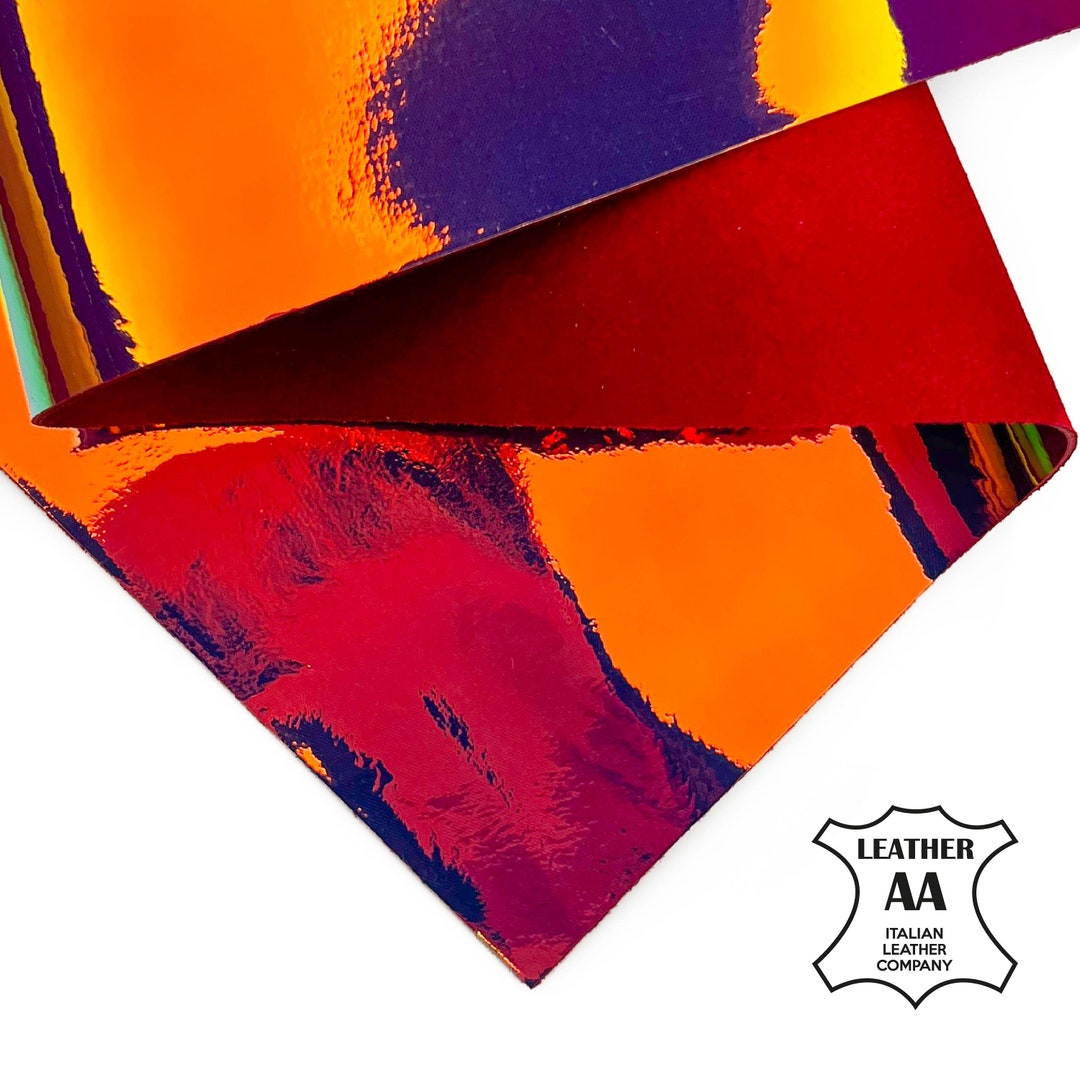 Holographic Shiny Lambskin Sheets 6x6/8x10/12x12/12x18 Inch Metallic ...