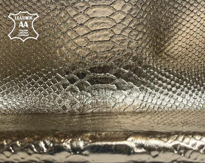 Colorful Snake Print Leather Pieces / Choose the Size of A Hide From 4. ...