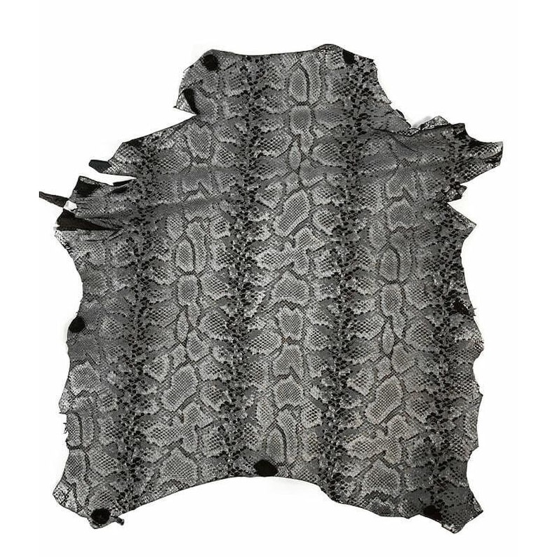 Soft Various Colors Snakeskin Print Leather//choose Your Size//lambskin ...