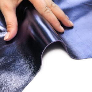 Reflective Purple Mirror Leather Hides // the Size of A Hide 6 7 Sqft ...
