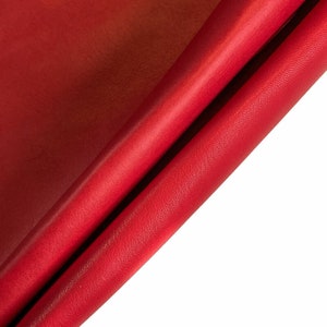 Bright Red Leather Hides//genuine Leather for Sewing //soft - Etsy
