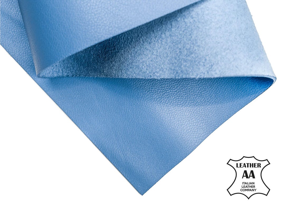 Blue Leather Sheet in Sizes 6x6 / 8x10 / 12x12 / 12x18 Real Sleek ...