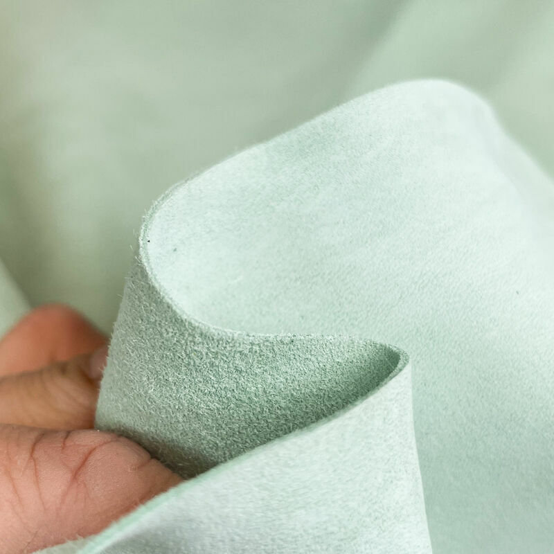 Light Green Suede Leather // 4 5 sqft // 0.42 0.52 m2 // | Etsy