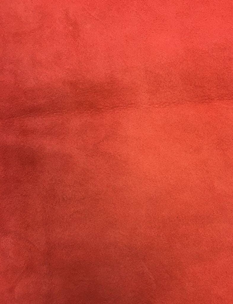 ORANGE suede Genuine Sheep sheets for sewing Natural lambskin | Etsy