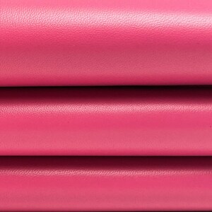 Classic Pink Leather Hides Soft Juicy Pink Color Leather for Sewing 3 ...