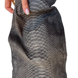 Genuine Taupe Python Skin Sheets // Choose Your Size // Beige Real ...