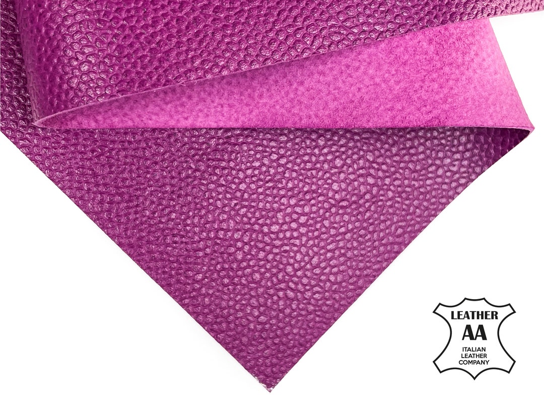 PURPLE Pebbled Genuine Leather Sheets 6x6 / 8x10 / 12x12 / 12x18 ...