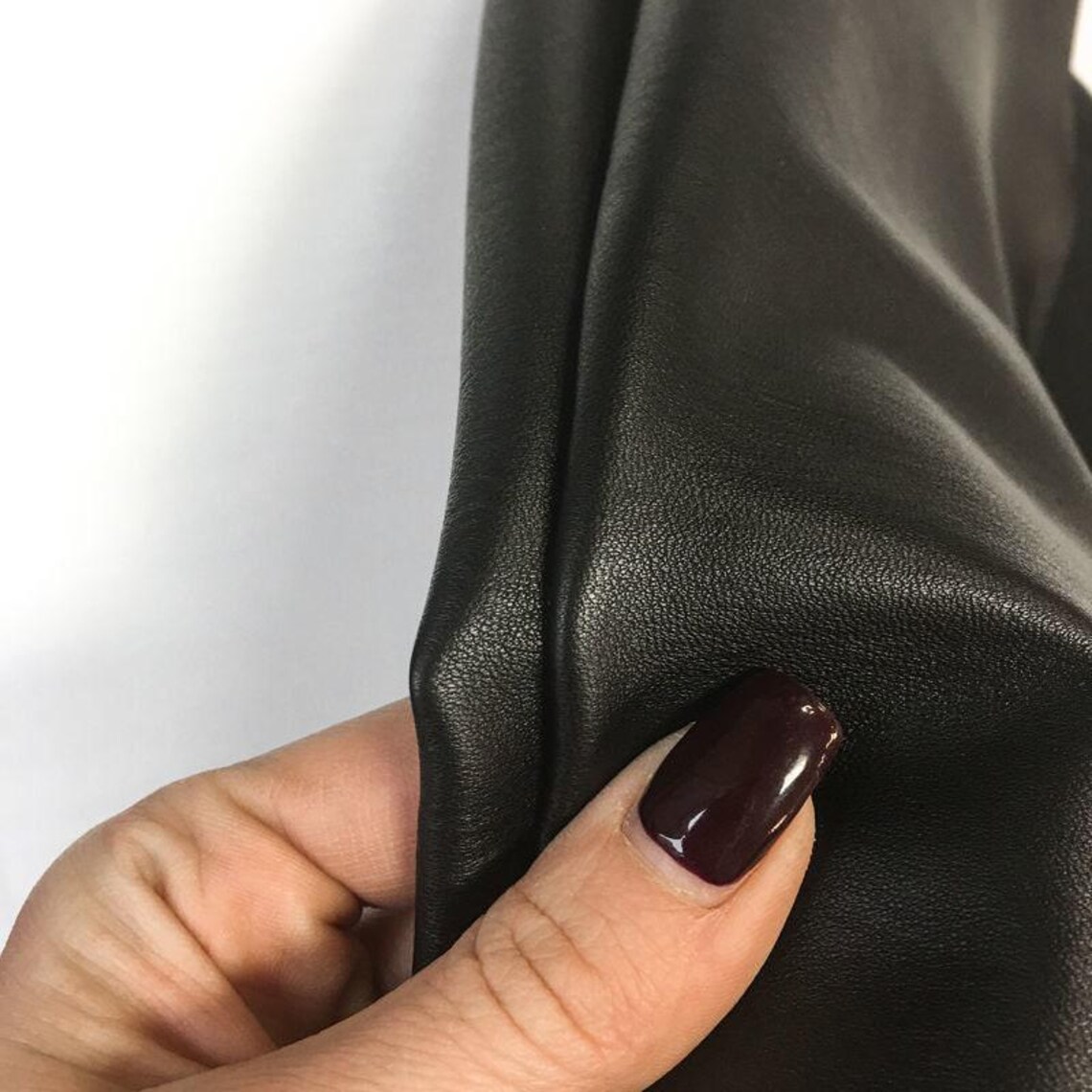 Thin SHINY Black STRETCH Leather for Legging, Pencil Skirt, Elastic ...