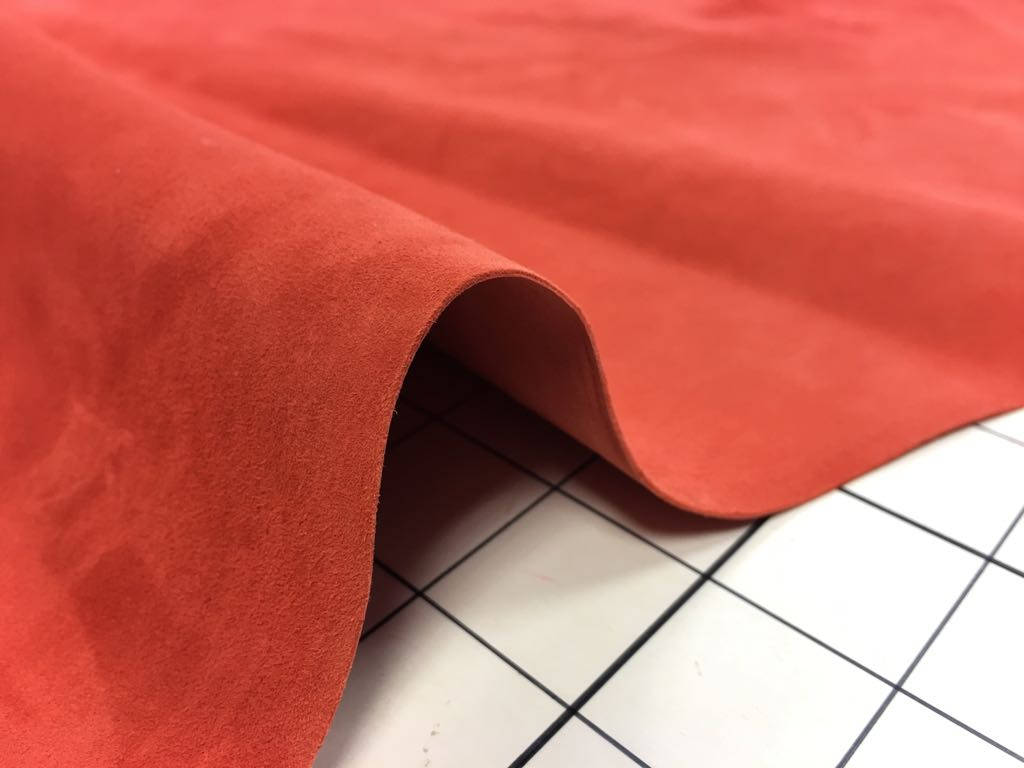 ORANGE suede Genuine Sheep sheets for sewing Natural lambskin | Etsy