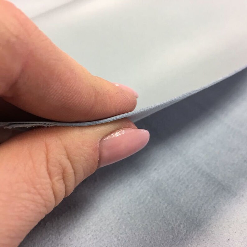 Sky BLUE Leather Fabric Genuine Sheep Skin Sheets for Sewing - Etsy