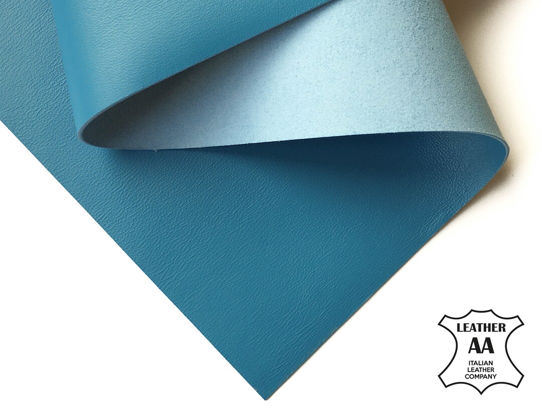 BLUE Leather Sheet in Sizes 6x6 / 8x10 / 12x12 / 12x18 / 18x24 Real ...