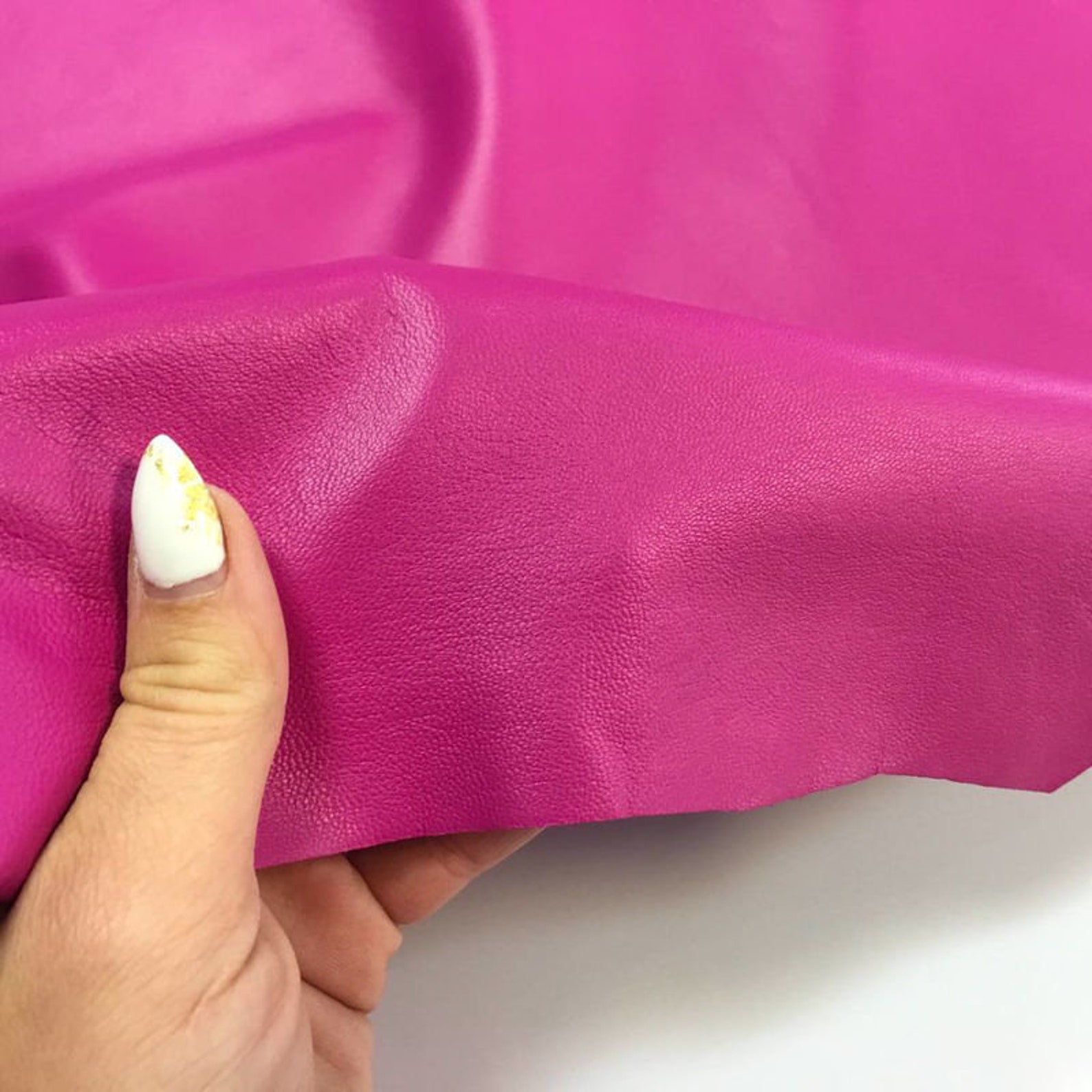 HOT PINK leather fabric Bright leather sheets Pink leather | Etsy