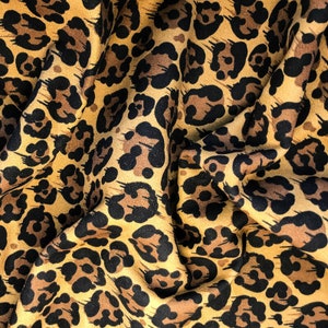 Yellow Leopard Print Leather Hides // the Size of A Hide 4 5 - Etsy