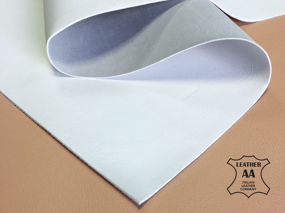 Soft WHITE Leather Sheet Snow White Genuine Leather 6x6 / 8x10 / 12x12 ...