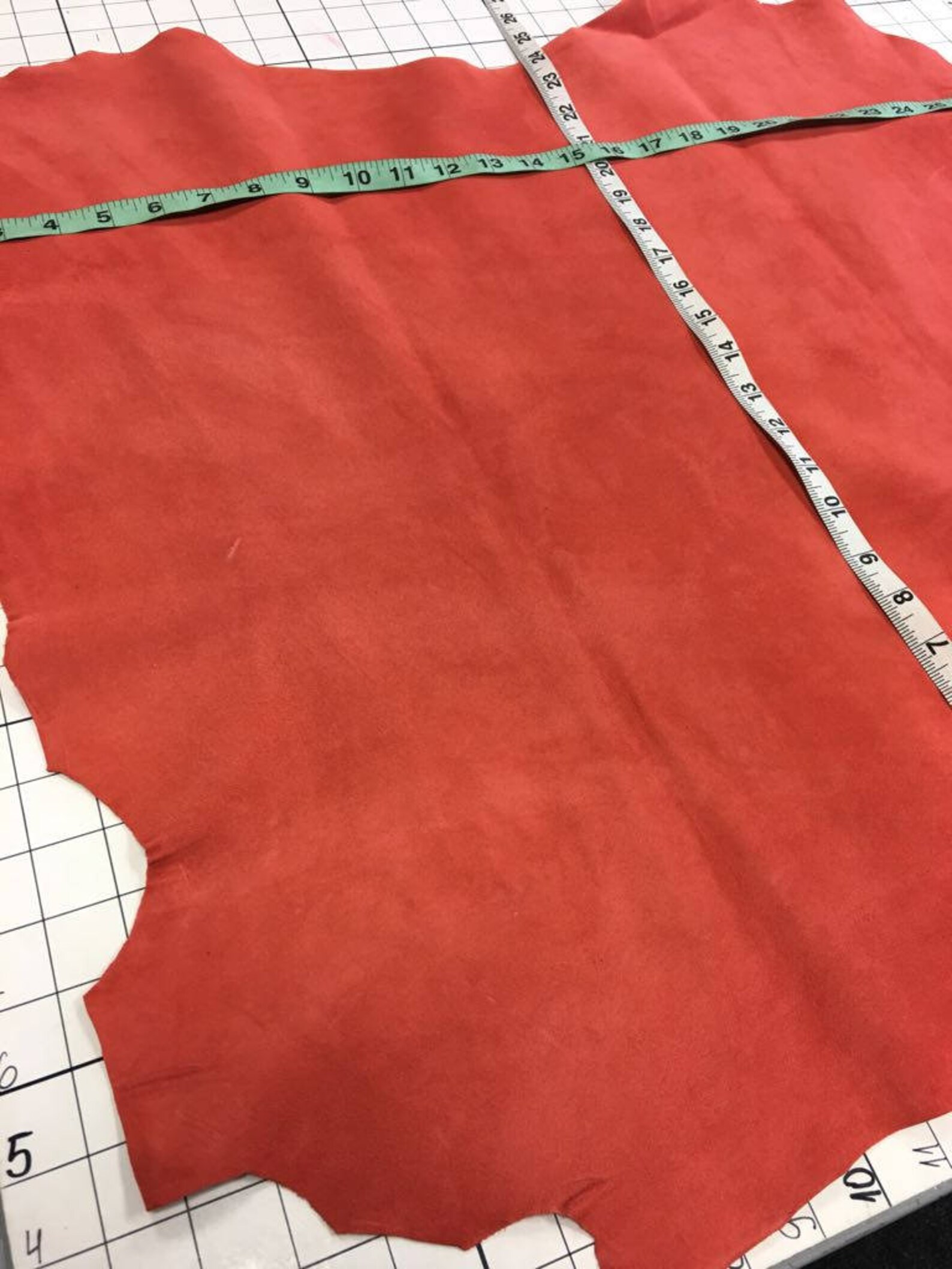 ORANGE suede Genuine Sheep sheets for sewing Natural lambskin | Etsy