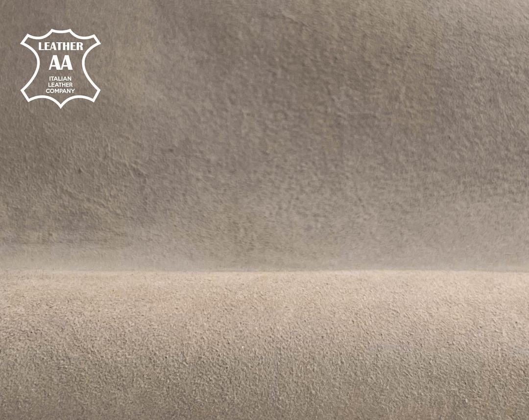GRAY Suede Fabric// Genuine Lambskin Leather// Sheep Sheets for Sewing ...