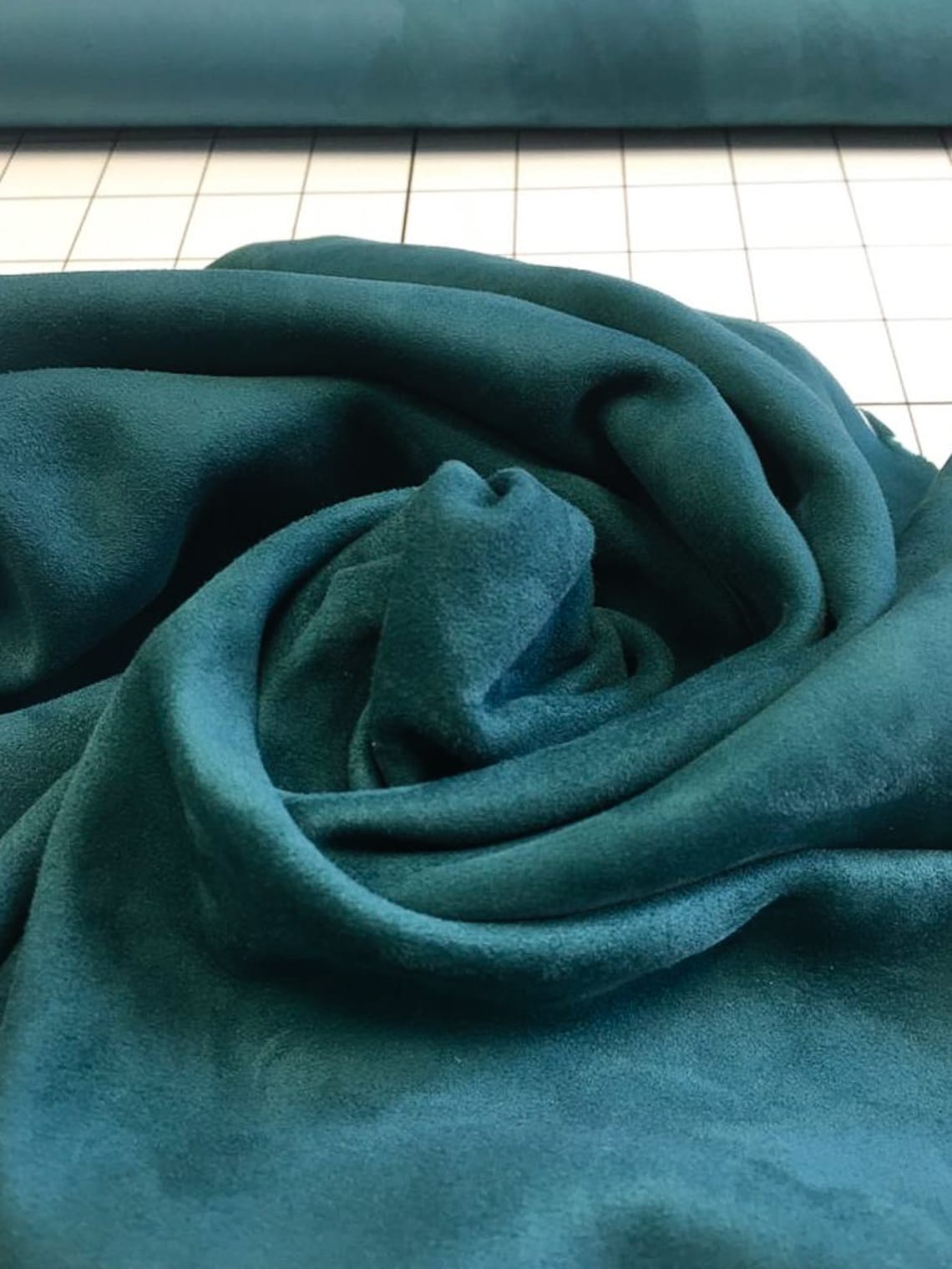 Tela de gamuza TEAL Turquesa Piezas de gamuza de oveja genuina | Etsy