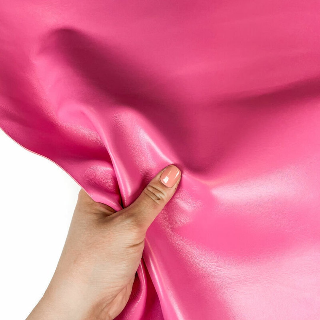 Barbie Pink Bright Lambskin Leather Pieces 4, 5, 6, 7 Sqft Hot Juicy ...