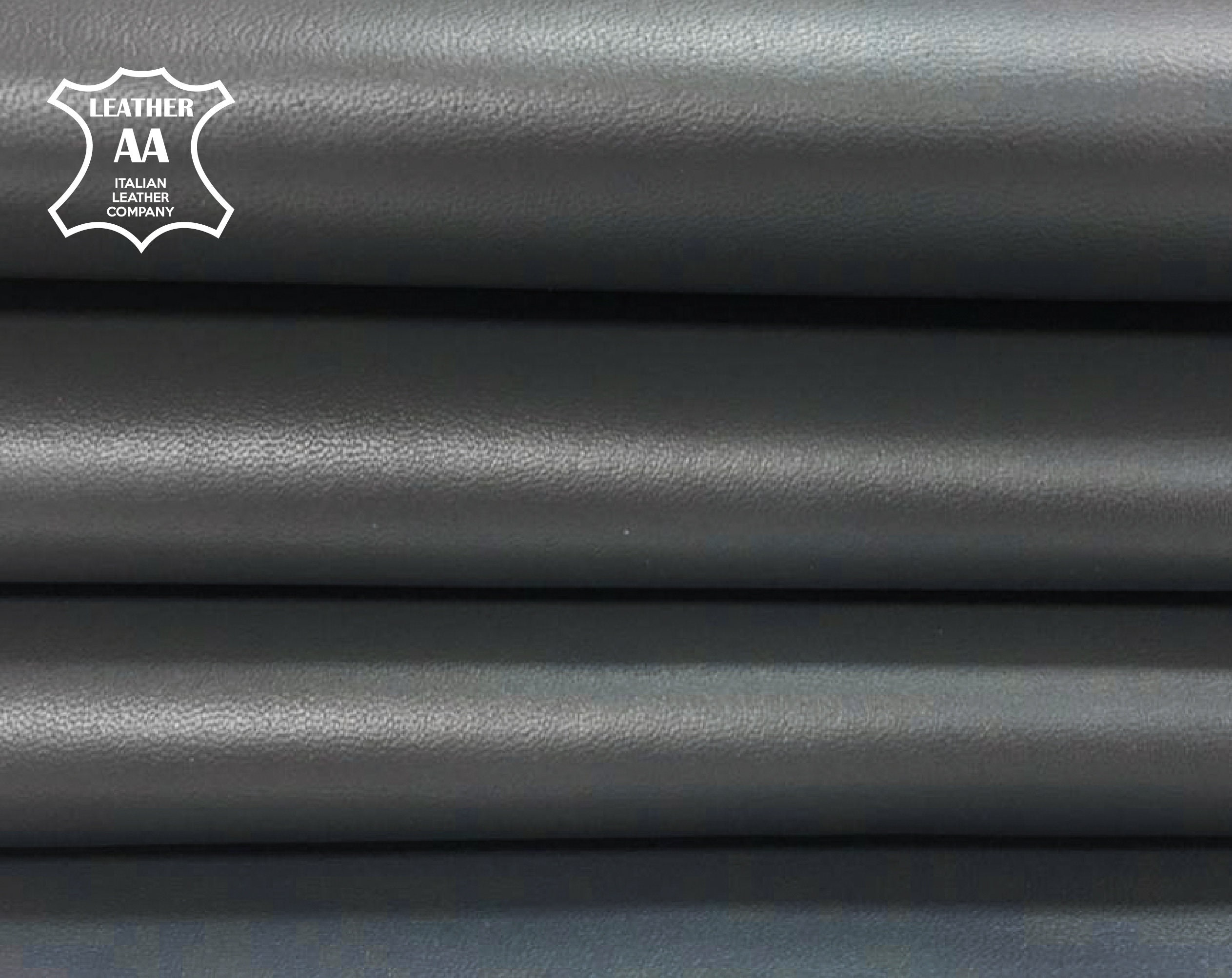 GRAY leather fabric Lambskin leather Genuine sheep sheets DARK | Etsy