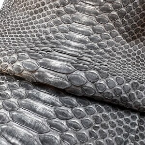 Genuine Taupe Python Skin Sheets // Choose Your Size // Beige Real ...