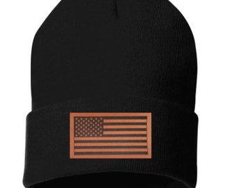 American Flag Beanie - Etsy
