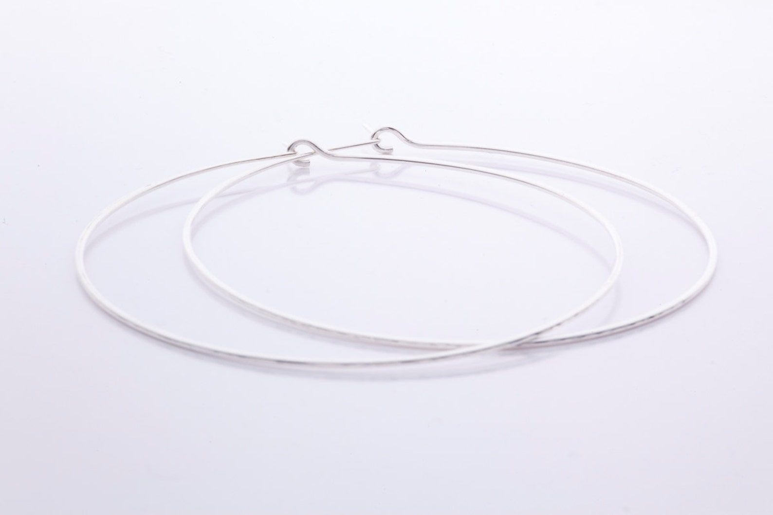 Handmade 925 Sterling Silver Extra Large Hoop Earrings - Etsy