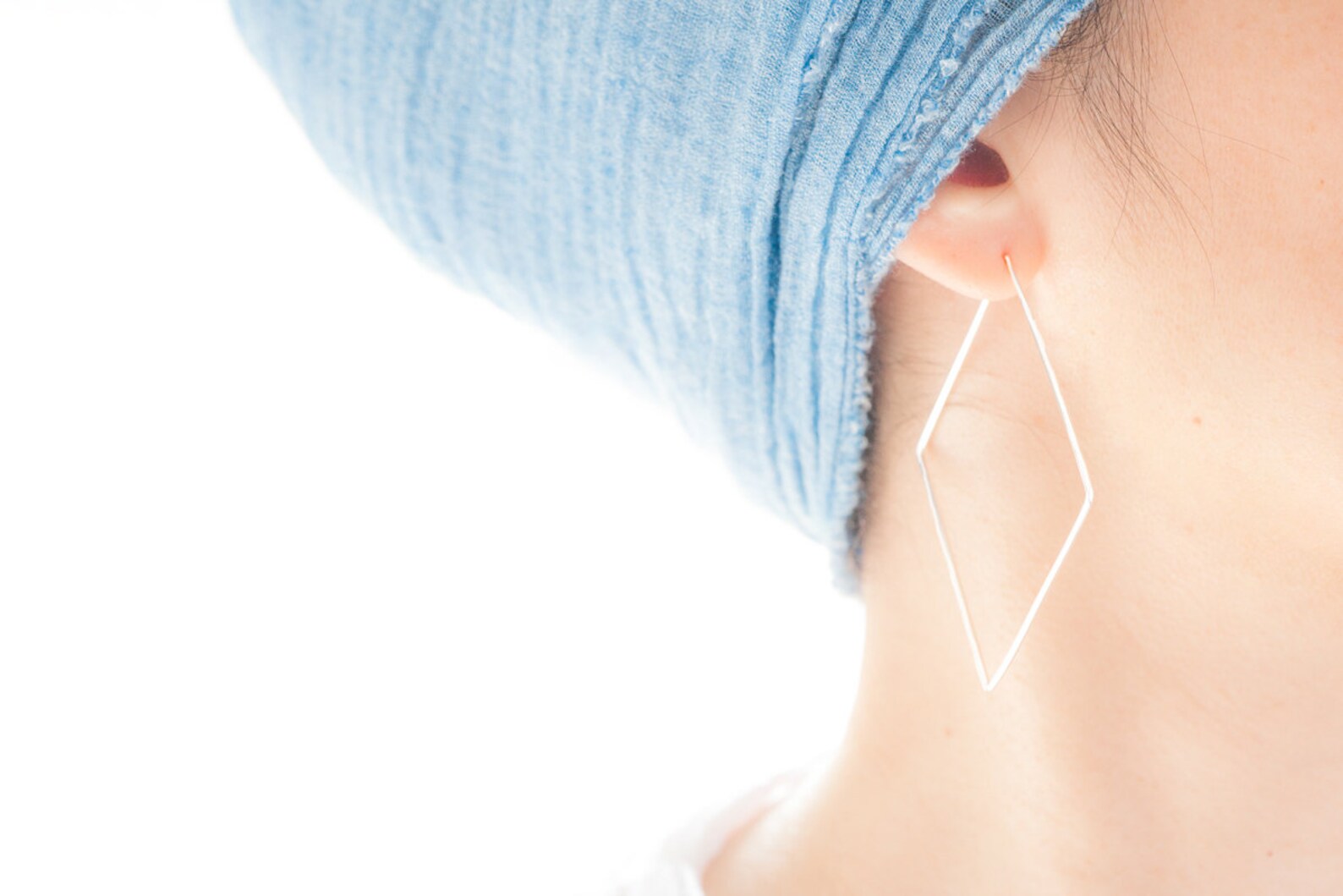 925 Sterling Silver Large Square Hoop Earrings - Etsy