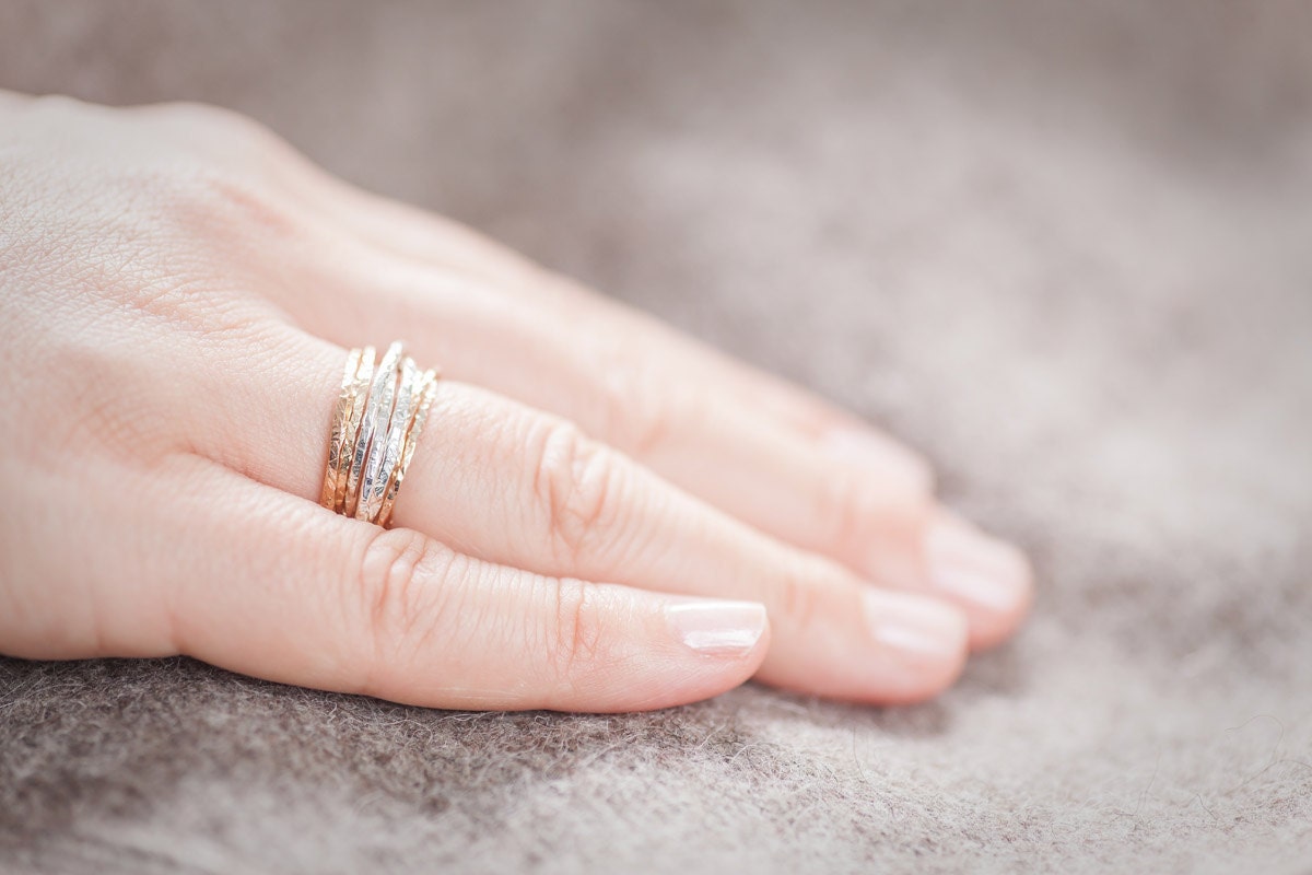 Trinity Stacking Rings Set of 3 | Etsy UK