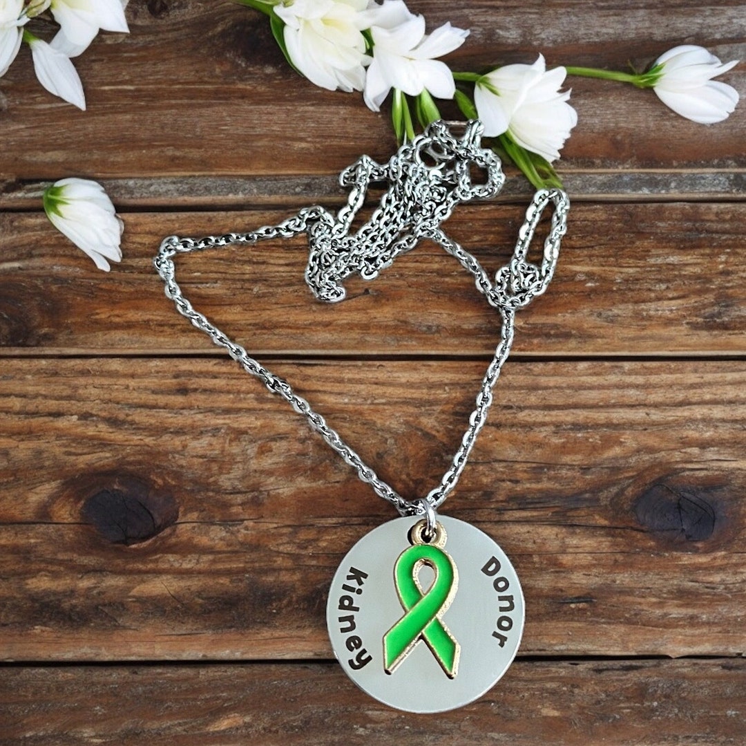 Personalized Kidney Donor Necklace, Organ Donor Necklace, Kidney Donor ...
