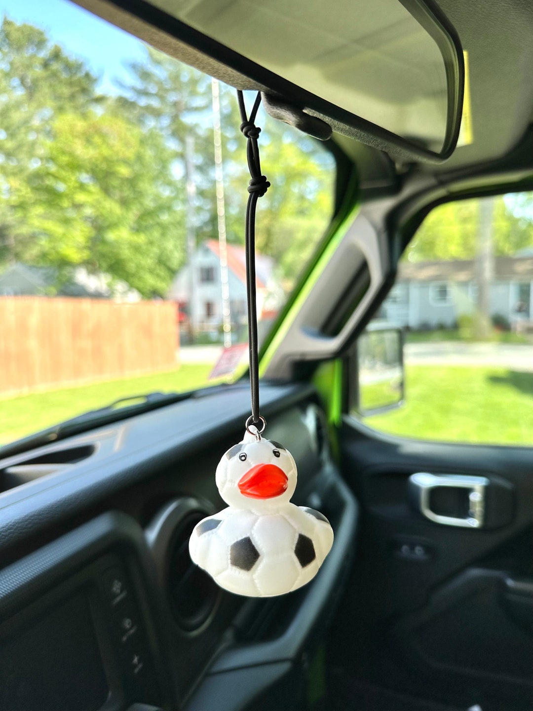Sports Duck Rear View Mirror Accessories, Baseball Duck, Soccer Duck ...