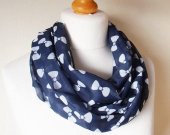 Bow Infinity Scarf - Etsy